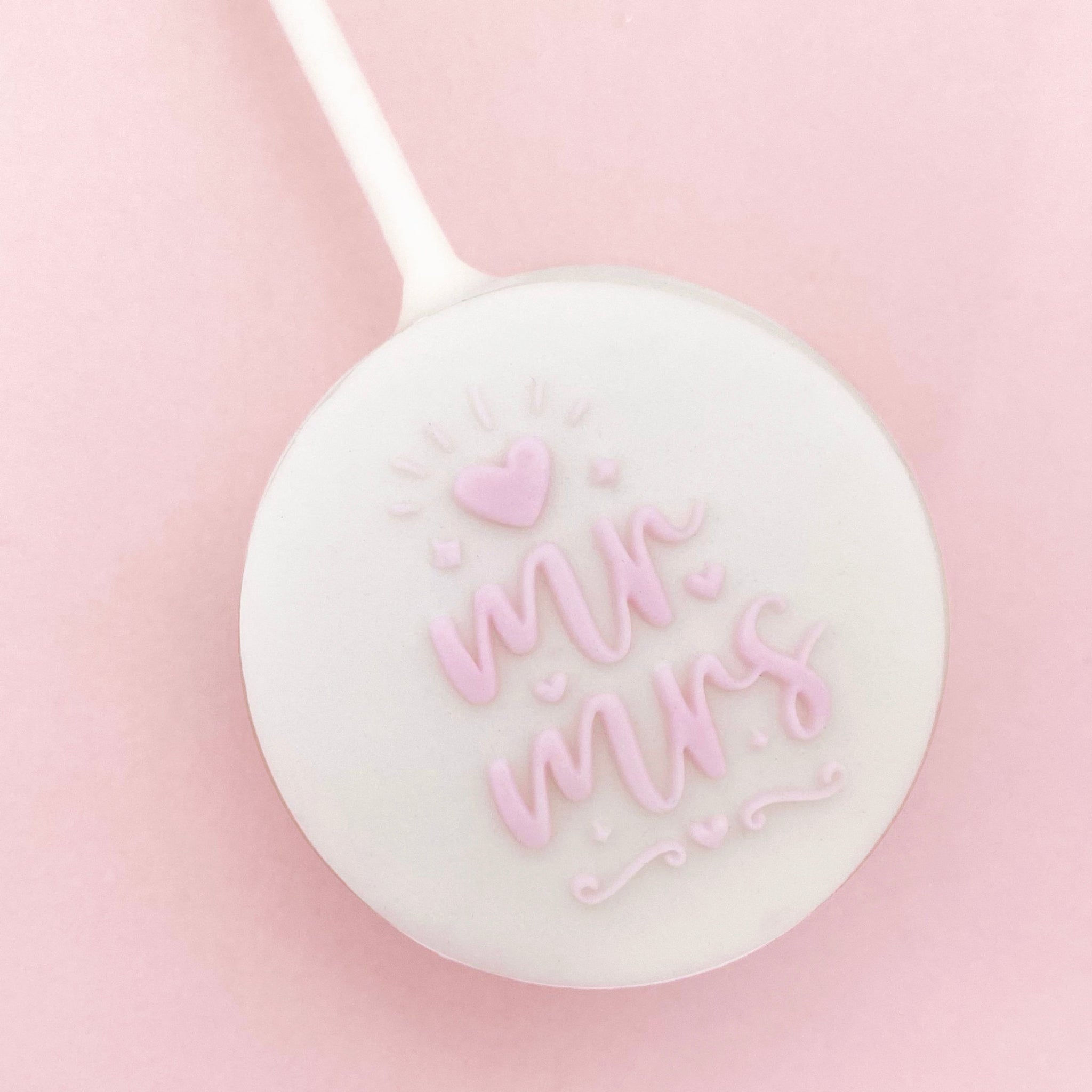 Pop Up Message, Mr. Mrs. with Heart – My Little Cakepop, llc